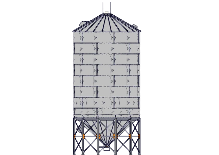 Conical Bottom Silo with Chassis